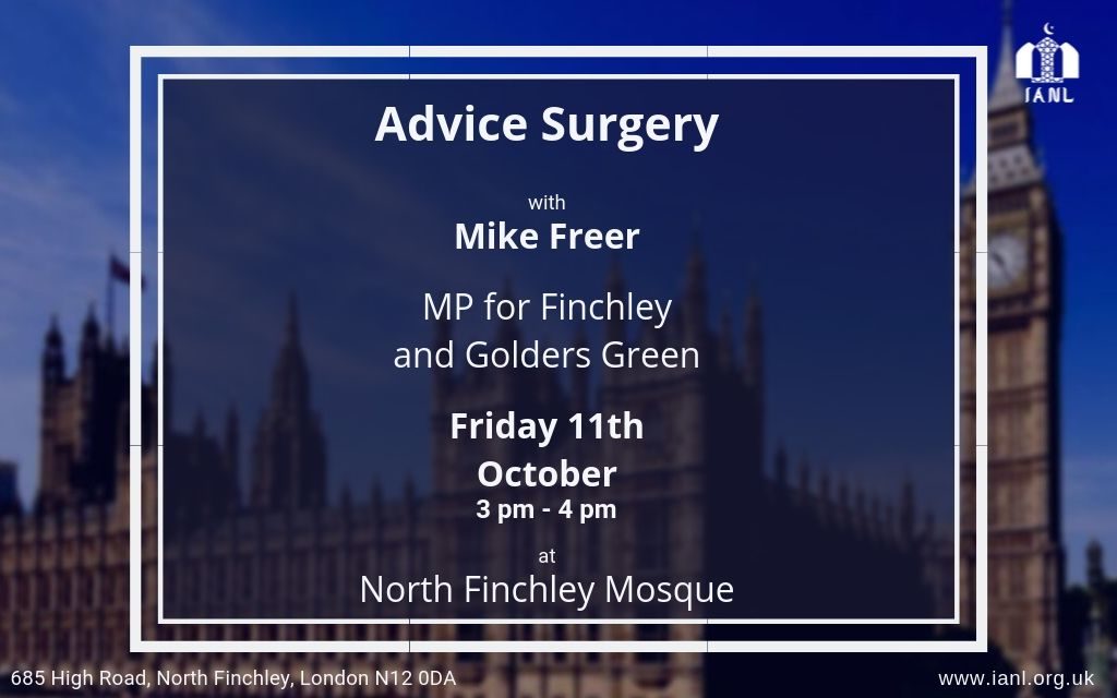 Meet your MP this Friday – Mike Freer Advice Surgery | IANL - Islamic ...